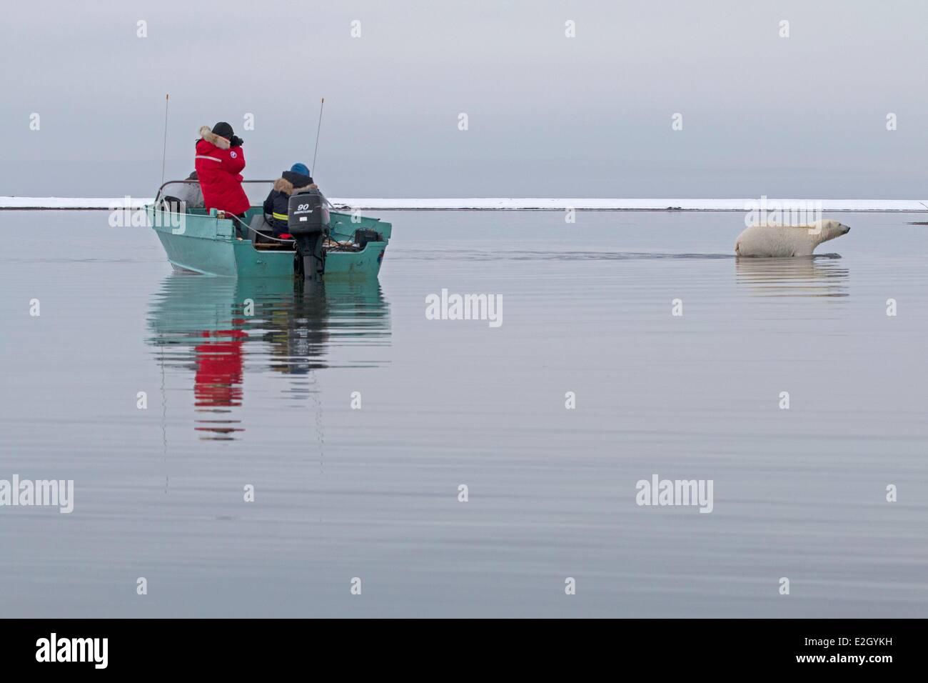 United States Alaska Arctic National Wildlife Refuge Kaktovik frozen ...