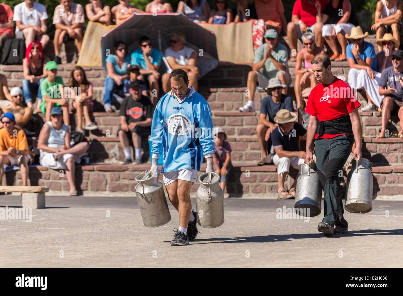 France Pyrenees Atlantiques Saint Etienne de Baigorry Force Basque race ...