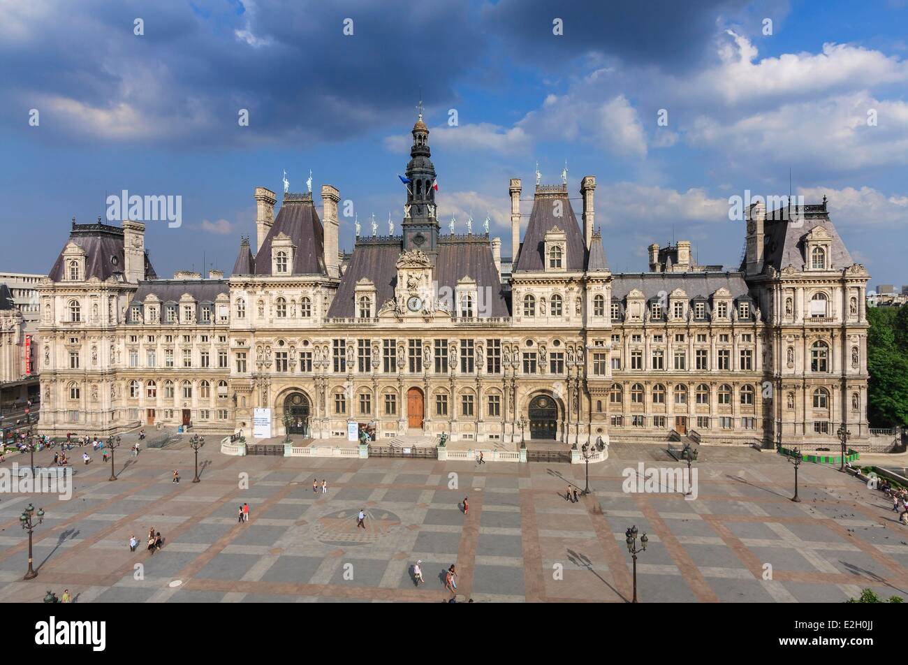 France Paris City Hall Stock Photo - Alamy