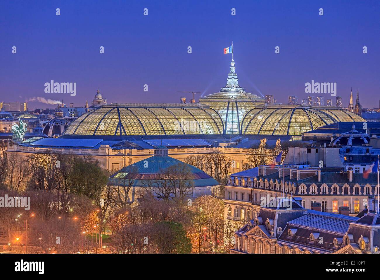 France Paris glass roof of Grand Palais Stock Photo - Alamy