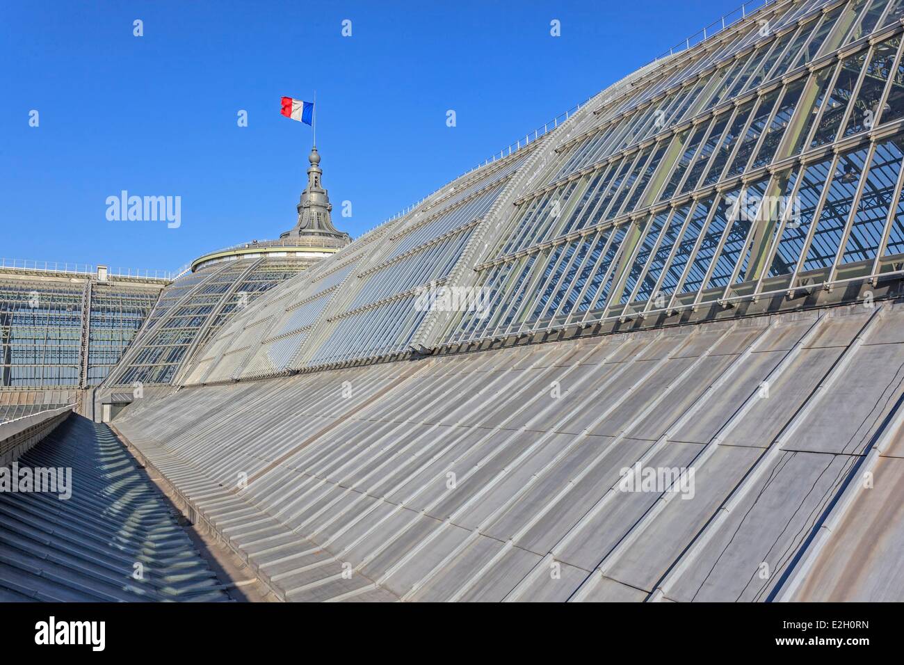 France Paris glass roof of Grand Palais Stock Photo - Alamy
