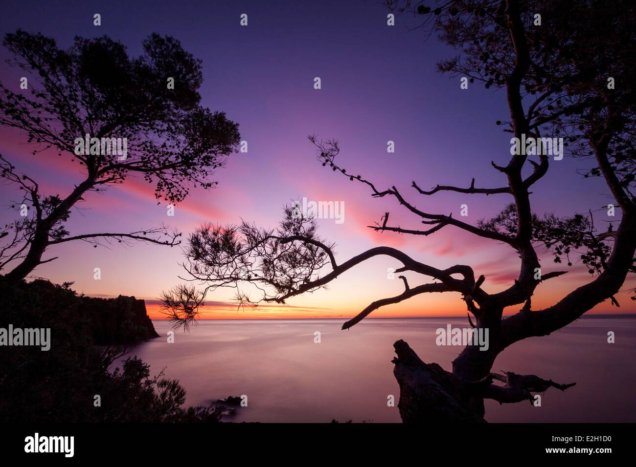 France Var Corniche de l'Esterel Saint Raphael Le Trayas calanque Stock ...