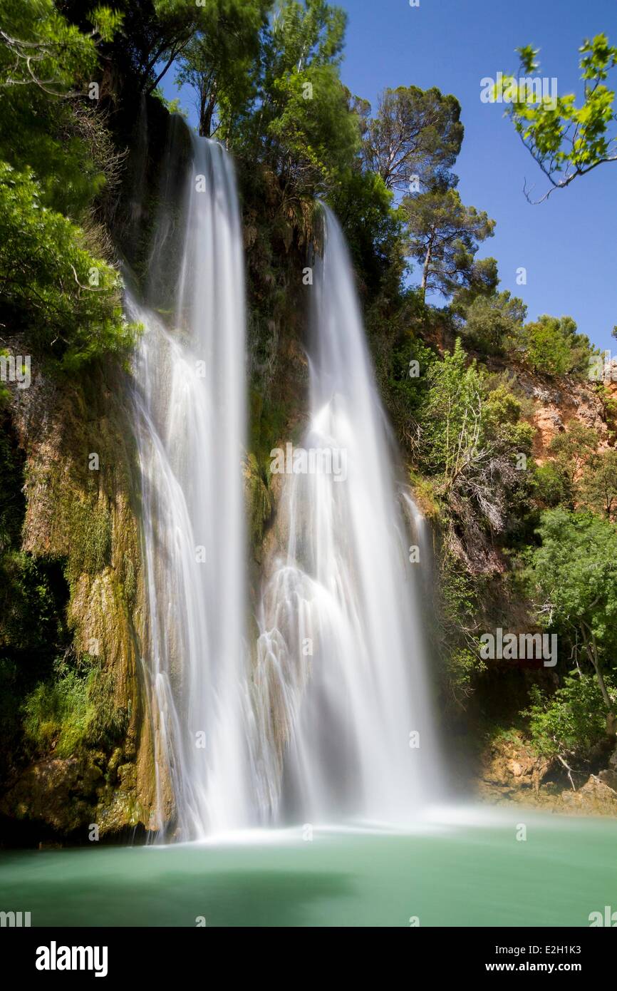 France Var regional natural reserve of Verdon Sillans la Cascade river ...