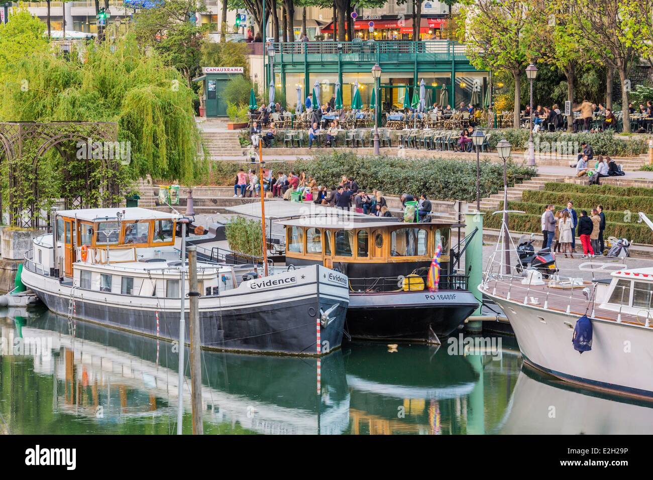 France Paris Bastille Port de l'Arsenal Stock Photo - Alamy