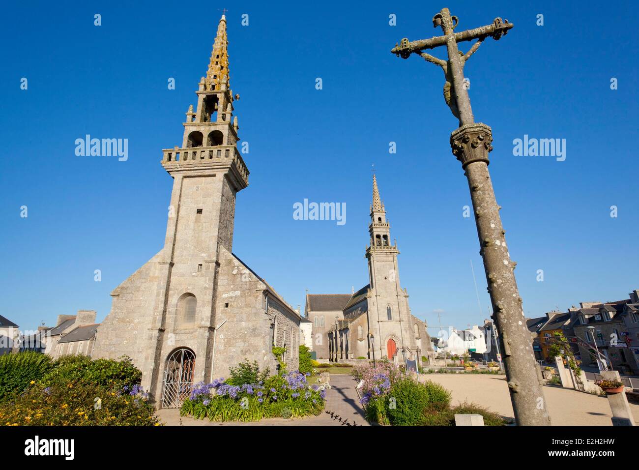 France Finistere Pagan country Legends Coast Kerlouan chapel Sainte ...