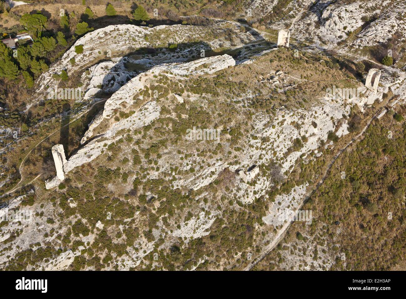 France Bouches du Rhone Massif des Alpilles Natural regional Park of ...
