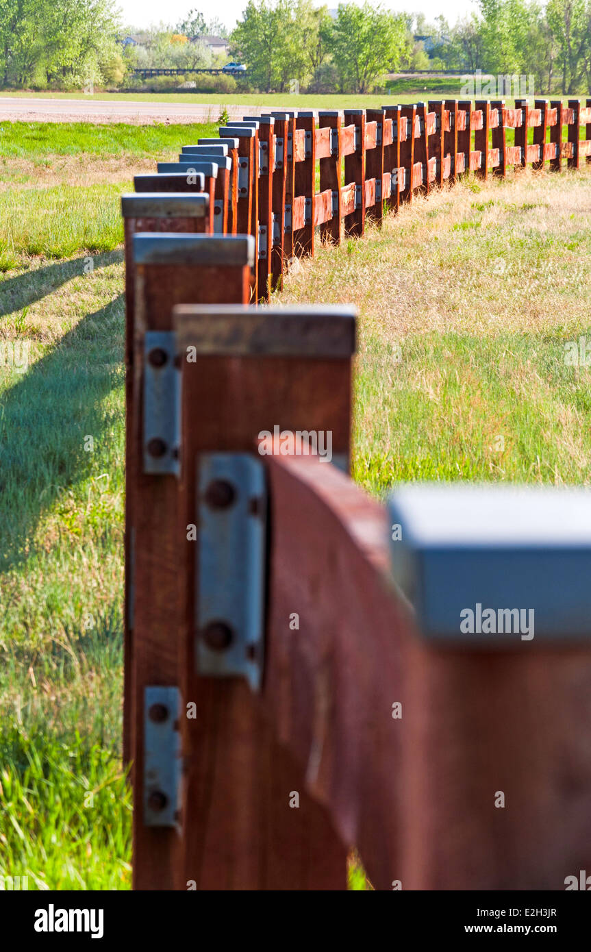 Fence surrounding the local country club and golf course in windsor ...