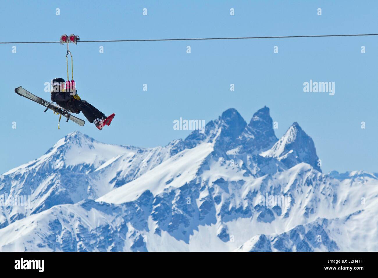 France Savoie Orelle Val Thorens Three Valleys ski area world's highest ...