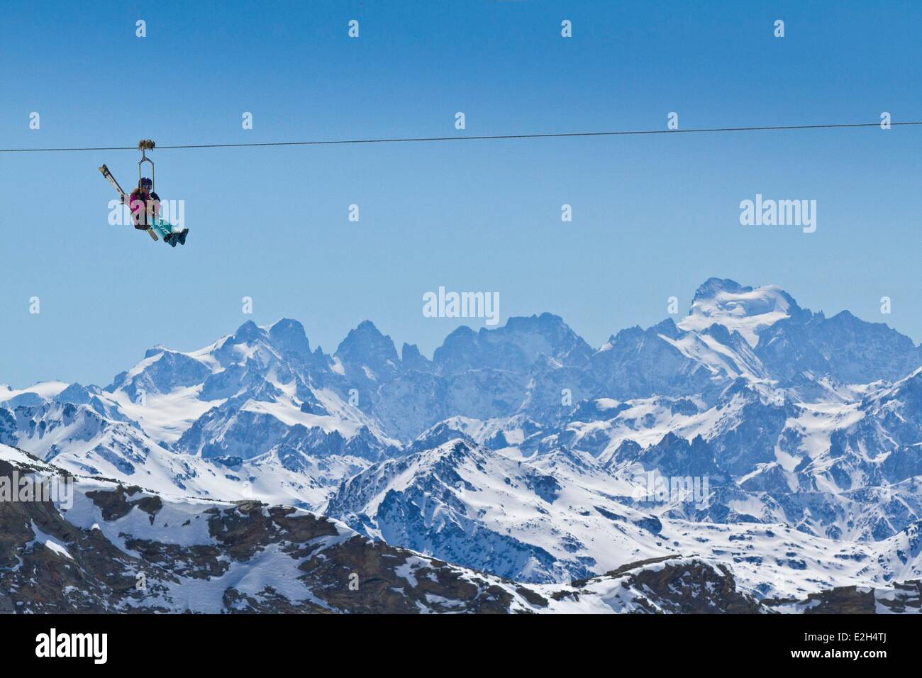 France Savoie Orelle Val Thorens Three Valleys ski area world's highest ...