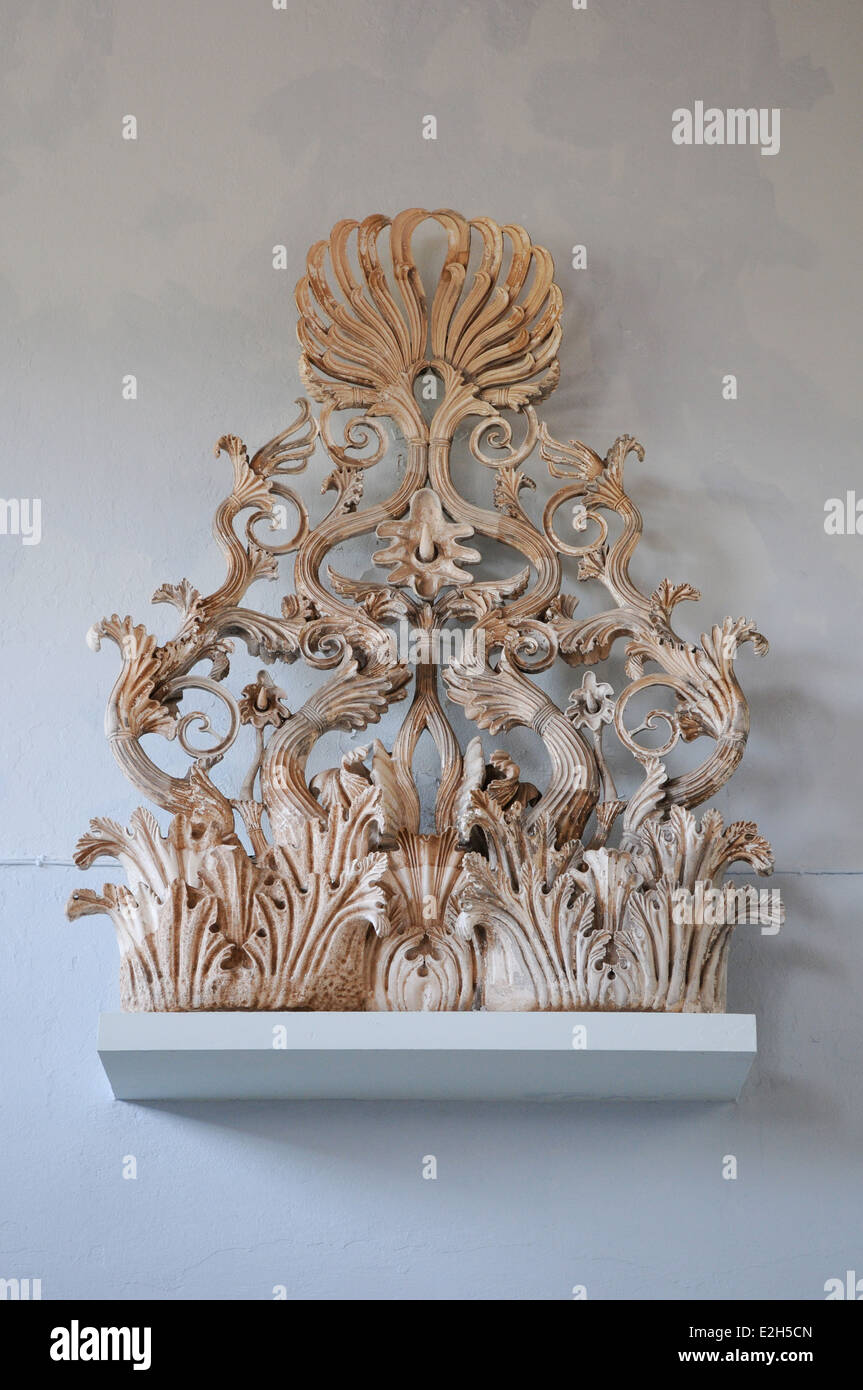 A stone carving at the Museum of the Sanctuary of the Great Gods, on ...