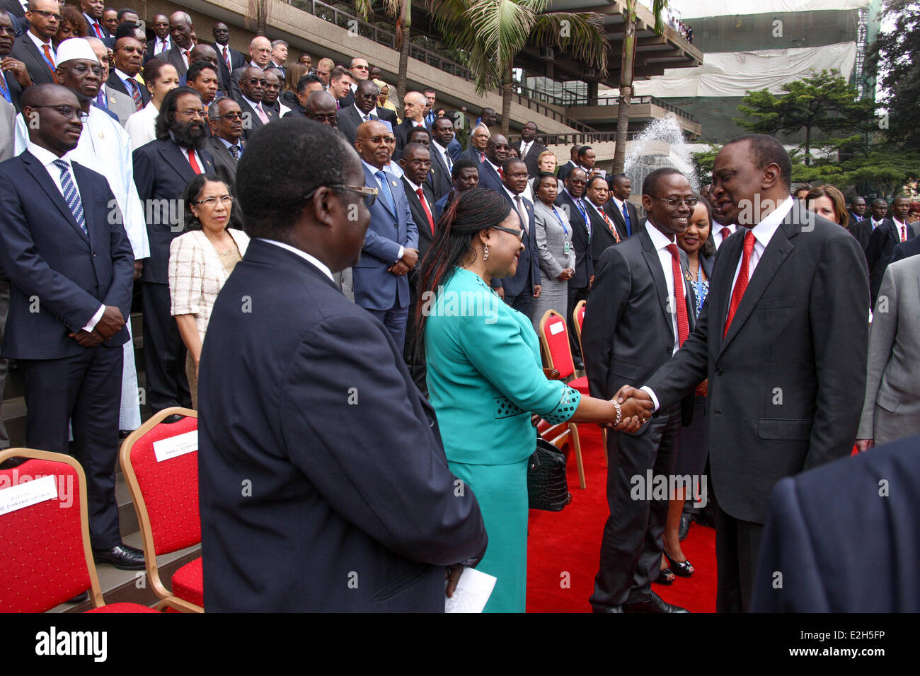 Nairobi, Kenya. 19th June, 2014. President Uhuru Kenyatta with ...