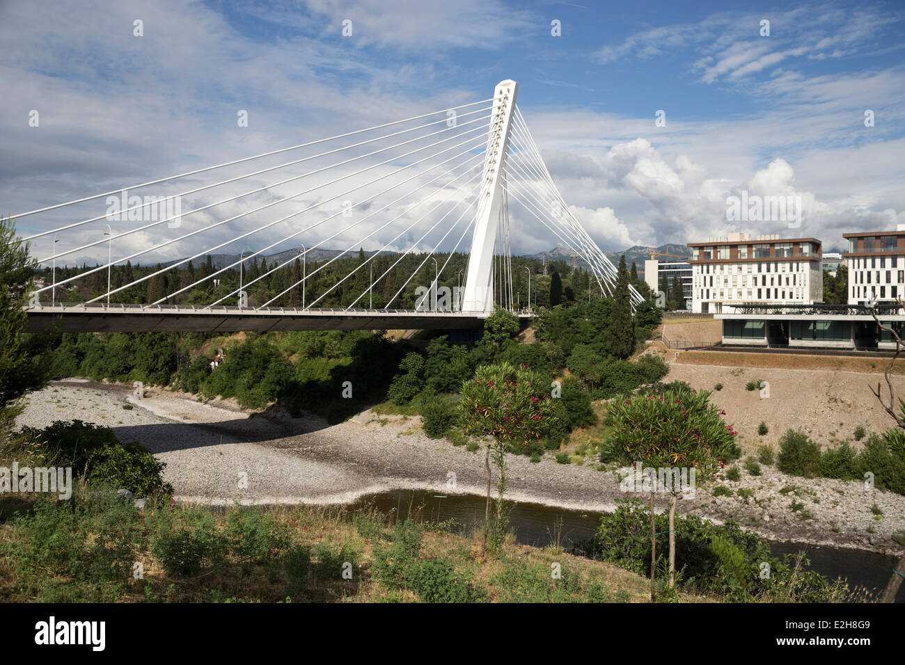 Millennium Bridge in Podgorica, Montenegro Stock Photo - Alamy