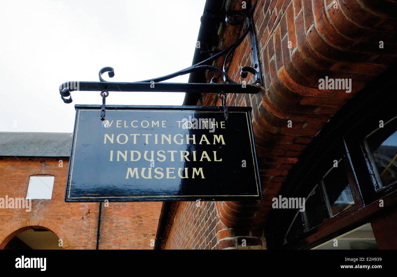 Nottingham Industrial Museum Sign Wollaton Park Nottingham England UK ...