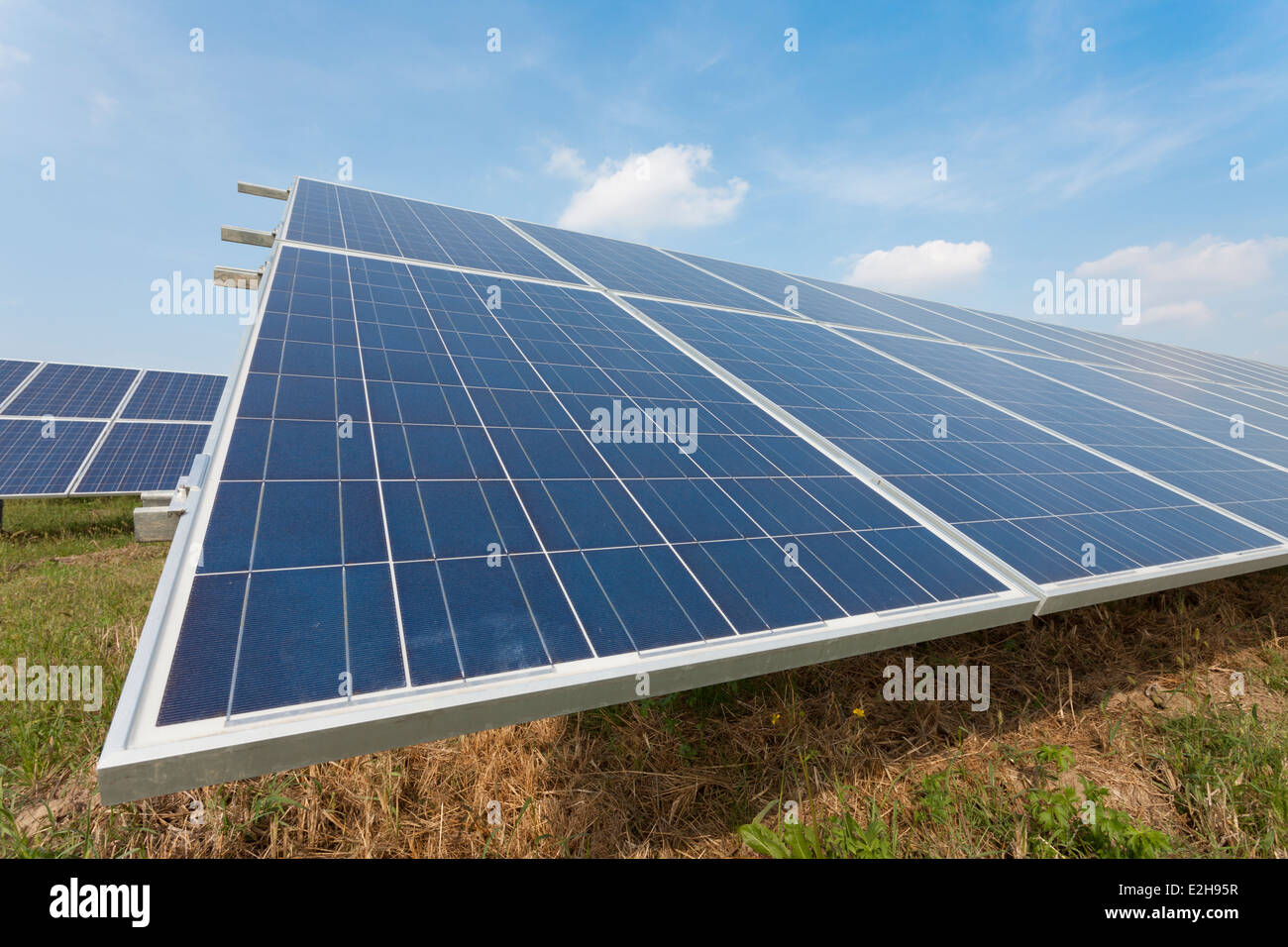 Photovoltaic solar power station Stock Photo - Alamy