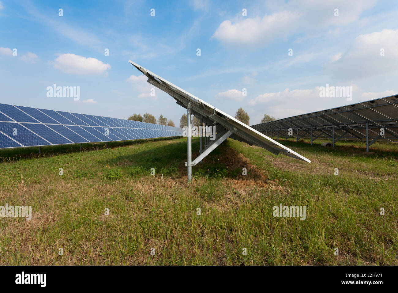 Photovoltaic solar power station Stock Photo - Alamy