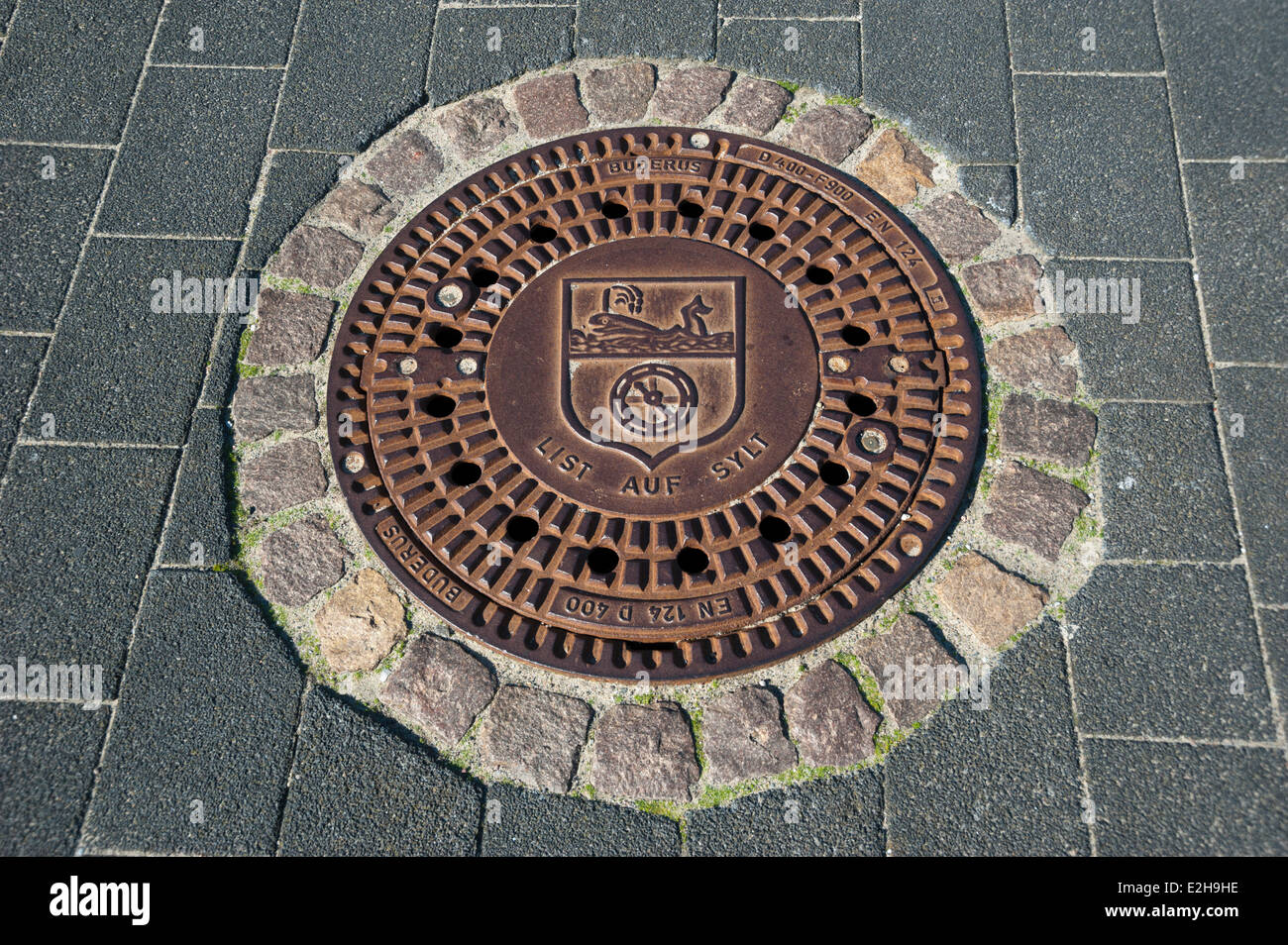 Manhole top view hi-res stock photography and images - Alamy