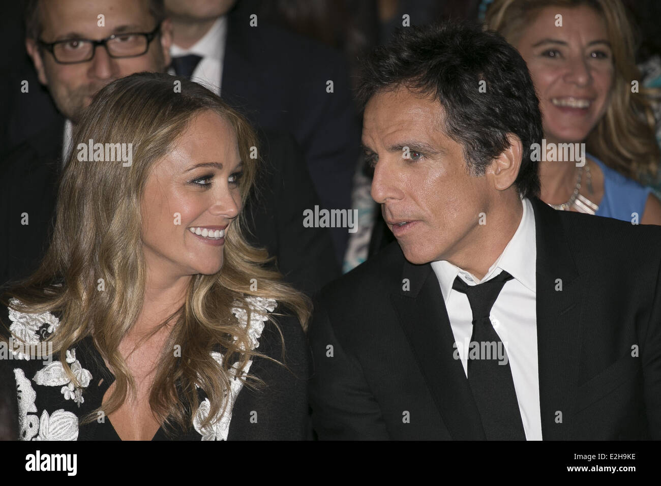 Taormina, Italy. 19th June, 2014. BEN STILLER and his wife CHRISTINE ...