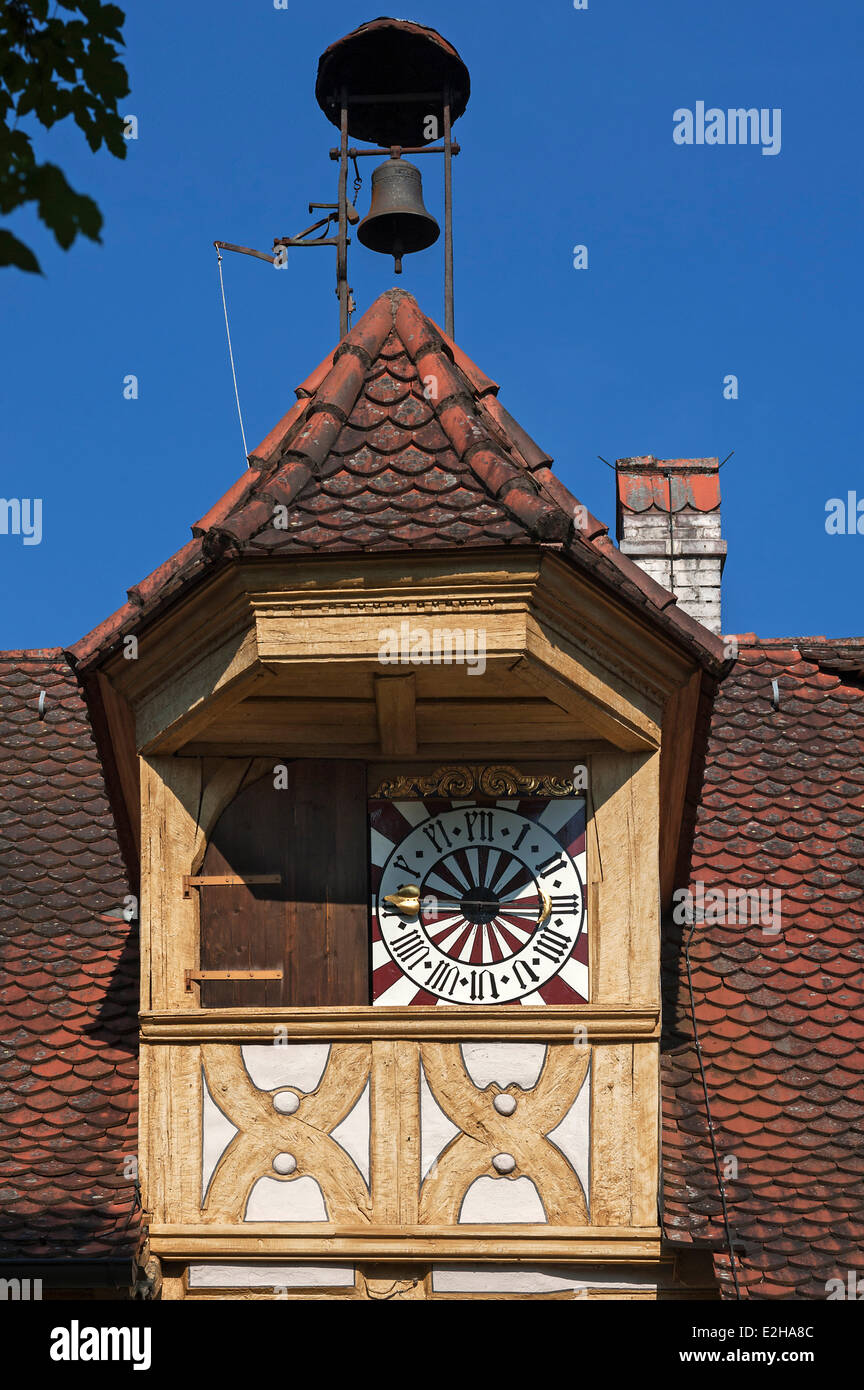 Tower clock of the clock house of 1554, Industriegut Hammer, Nuremberg ...
