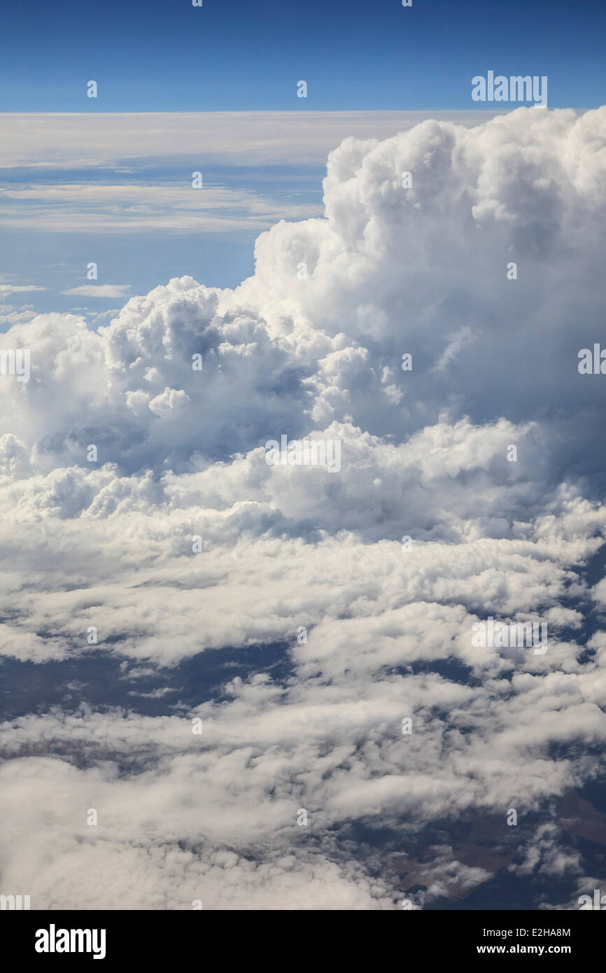 Aerial view cumulus clouds day hi-res stock photography and images - Alamy