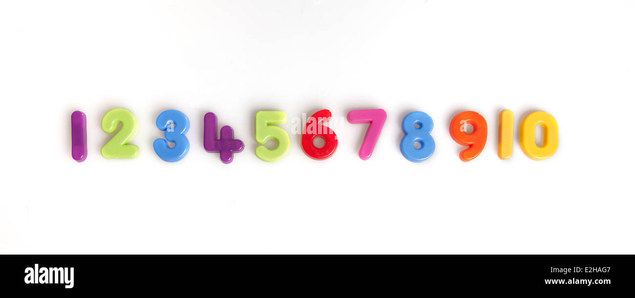 Primary classroom numbers counting Cut Out Stock Images & Pictures - Alamy
