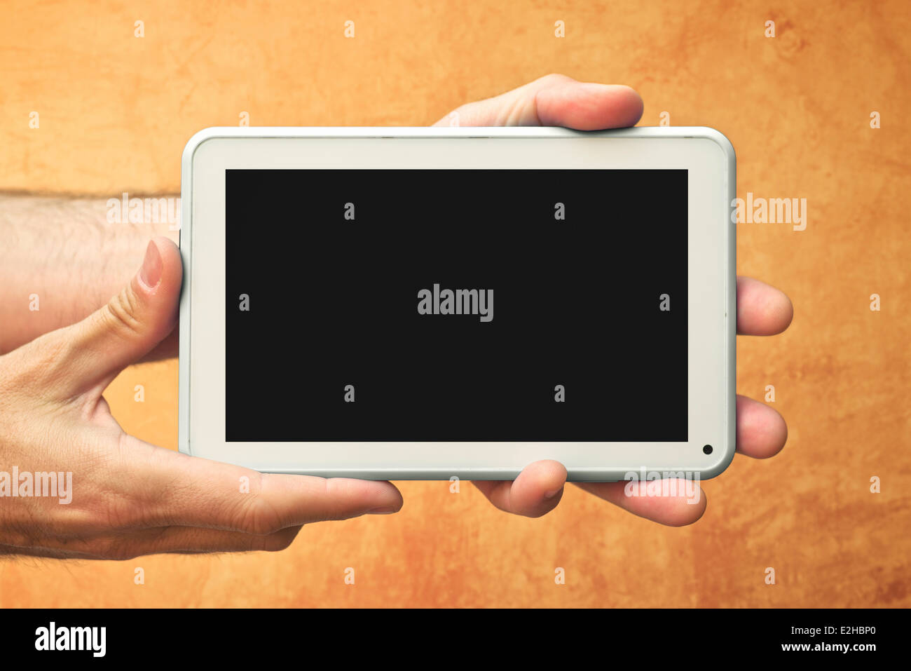 Hands at screen of digital pad hi-res stock photography and images - Alamy