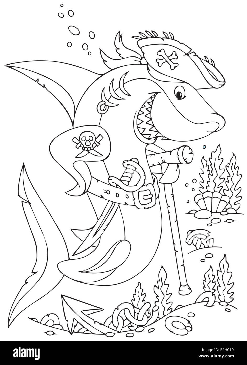 Shark coloring hi-res stock photography and images - Alamy