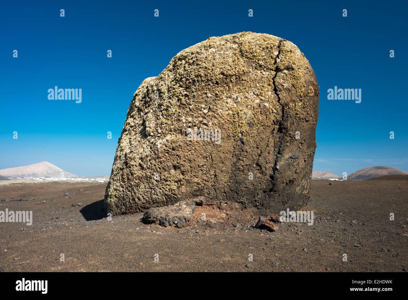 Huge basaltic lava vesicular volcanic bomb from an explosive eruption ...