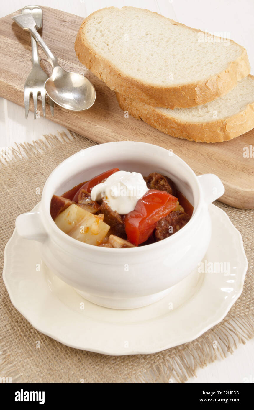 hungarian letcho in a small bowl Stock Photo - Alamy