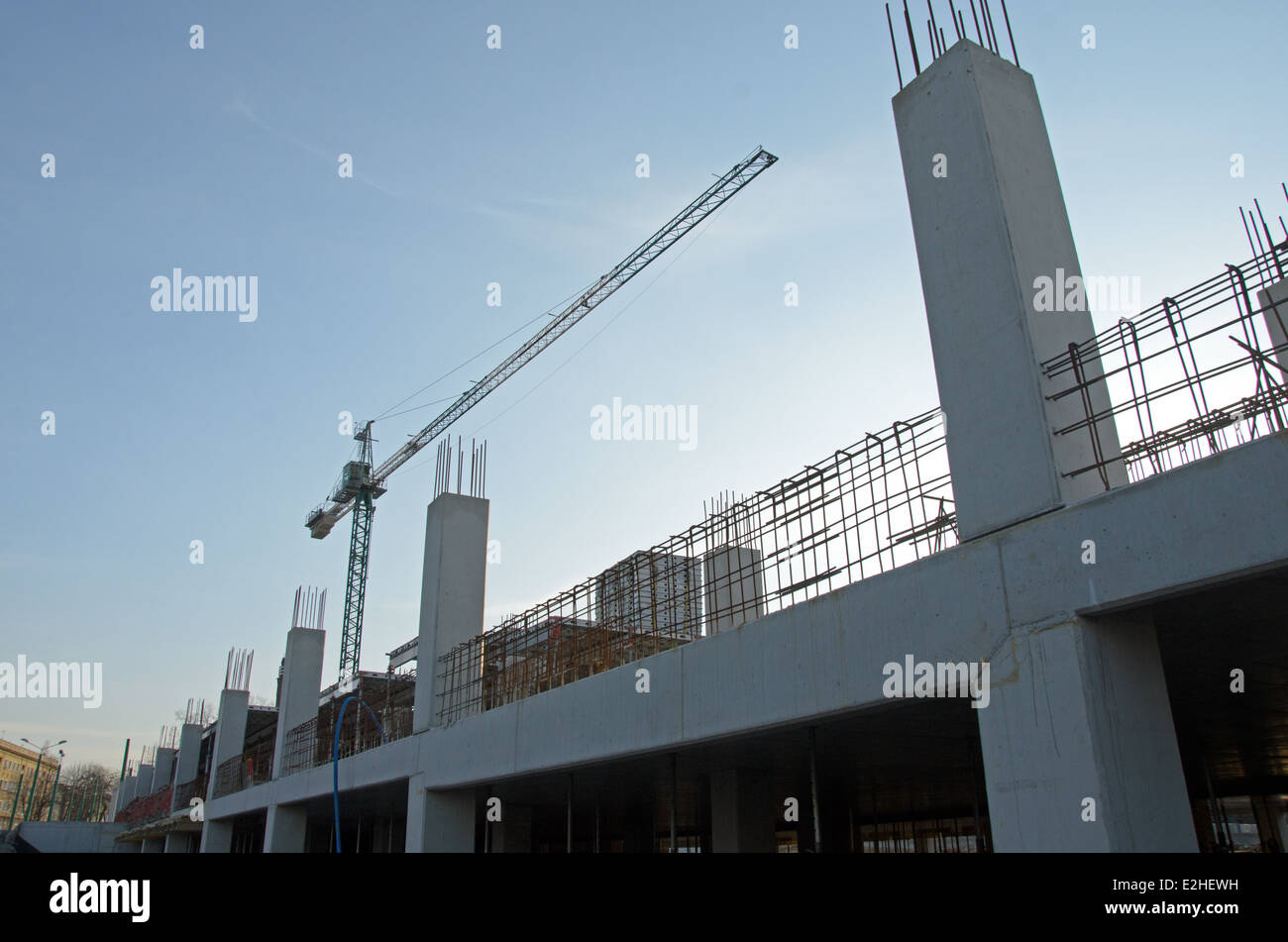 Photo of new building being constructed Stock Photo - Alamy