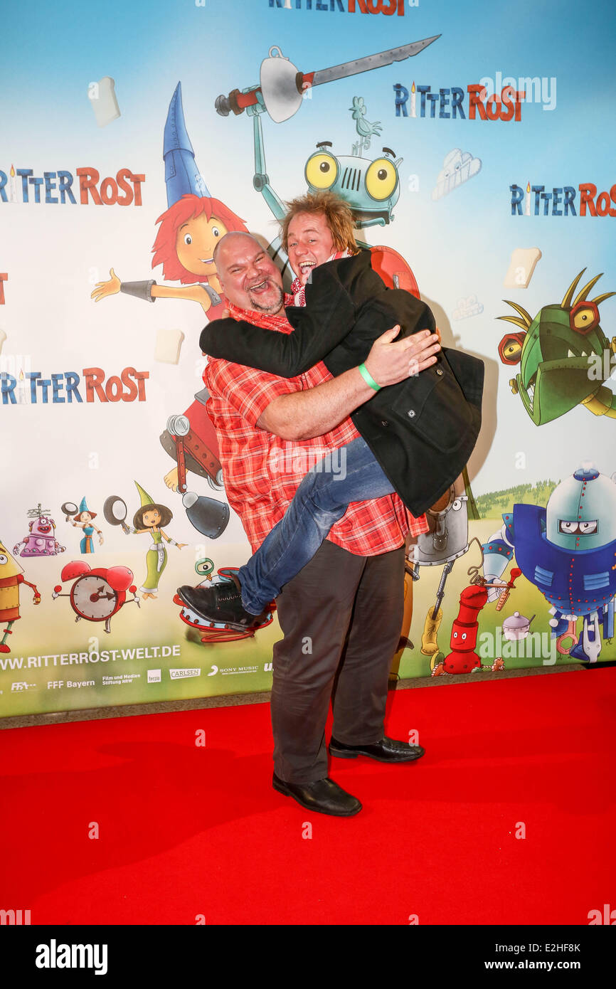 Jörg Moukaddam and Dustin Semmelrogge at 'Ritter Rost' premiere at ...