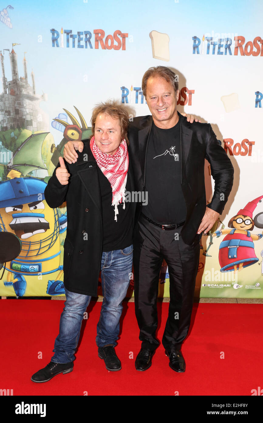 Dustin Semmelrogge and Tom Gerhardt at 'Ritter Rost' premiere at ...