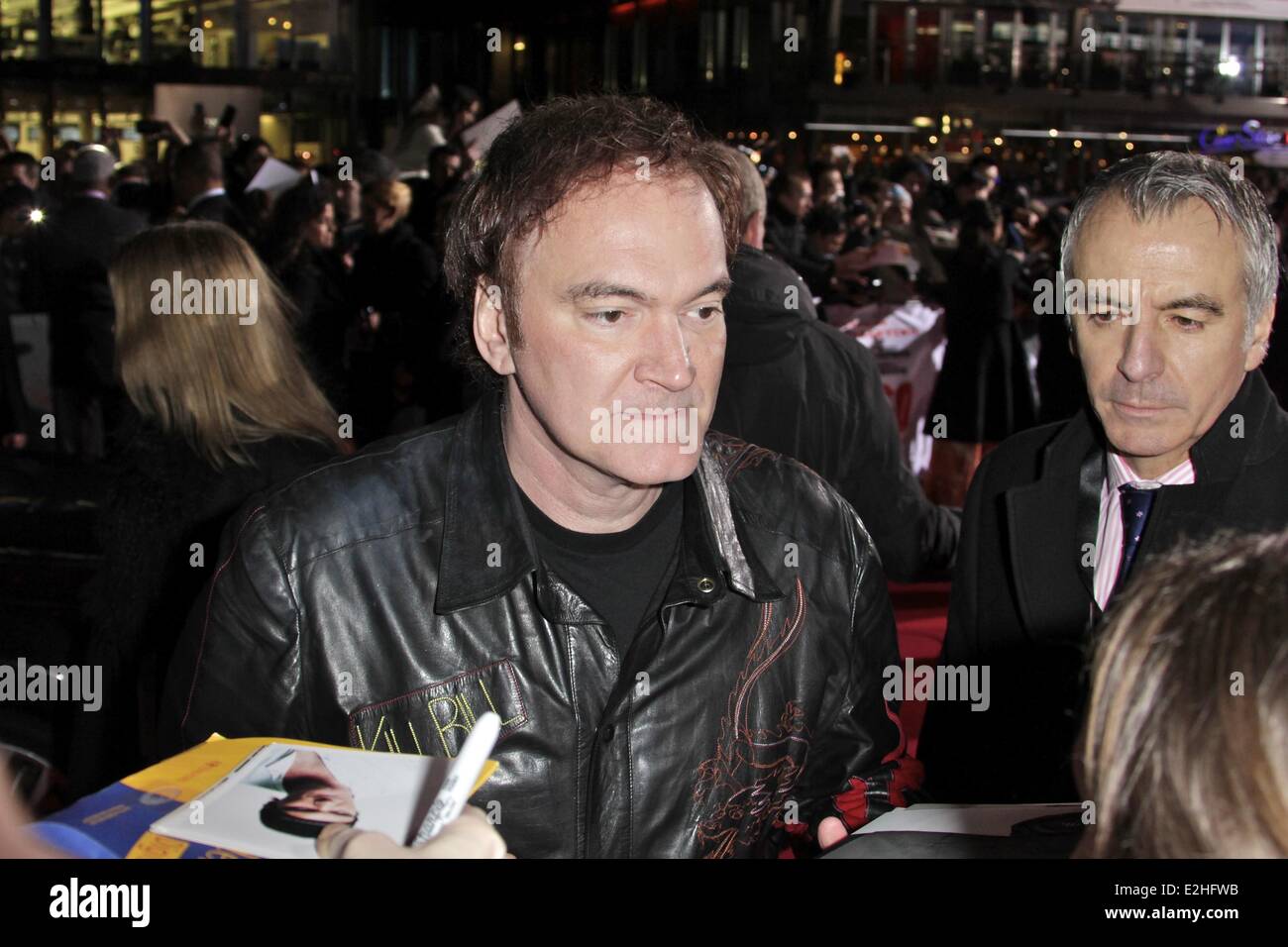 Quentin Tarantino at the German premiere of Django Unchained at movie ...