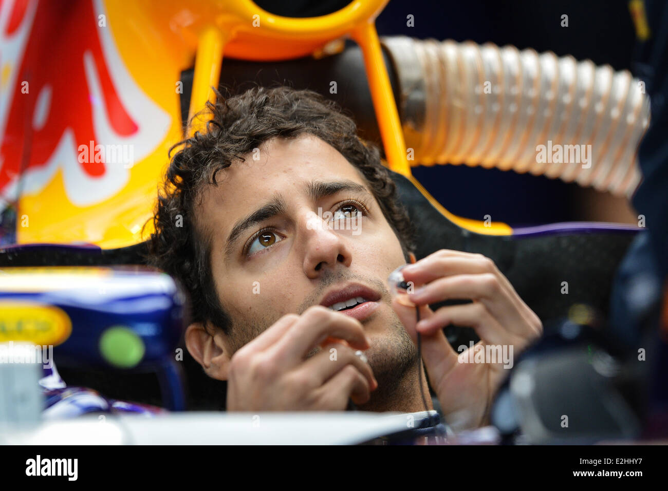 Australian Formula One driver Daniel Ricciardo of Red Bull prepares ...