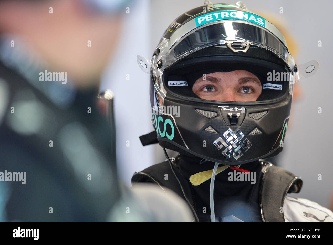 German Formula One driver Nico Rosberg of Mercedes AMG prepares himself ...