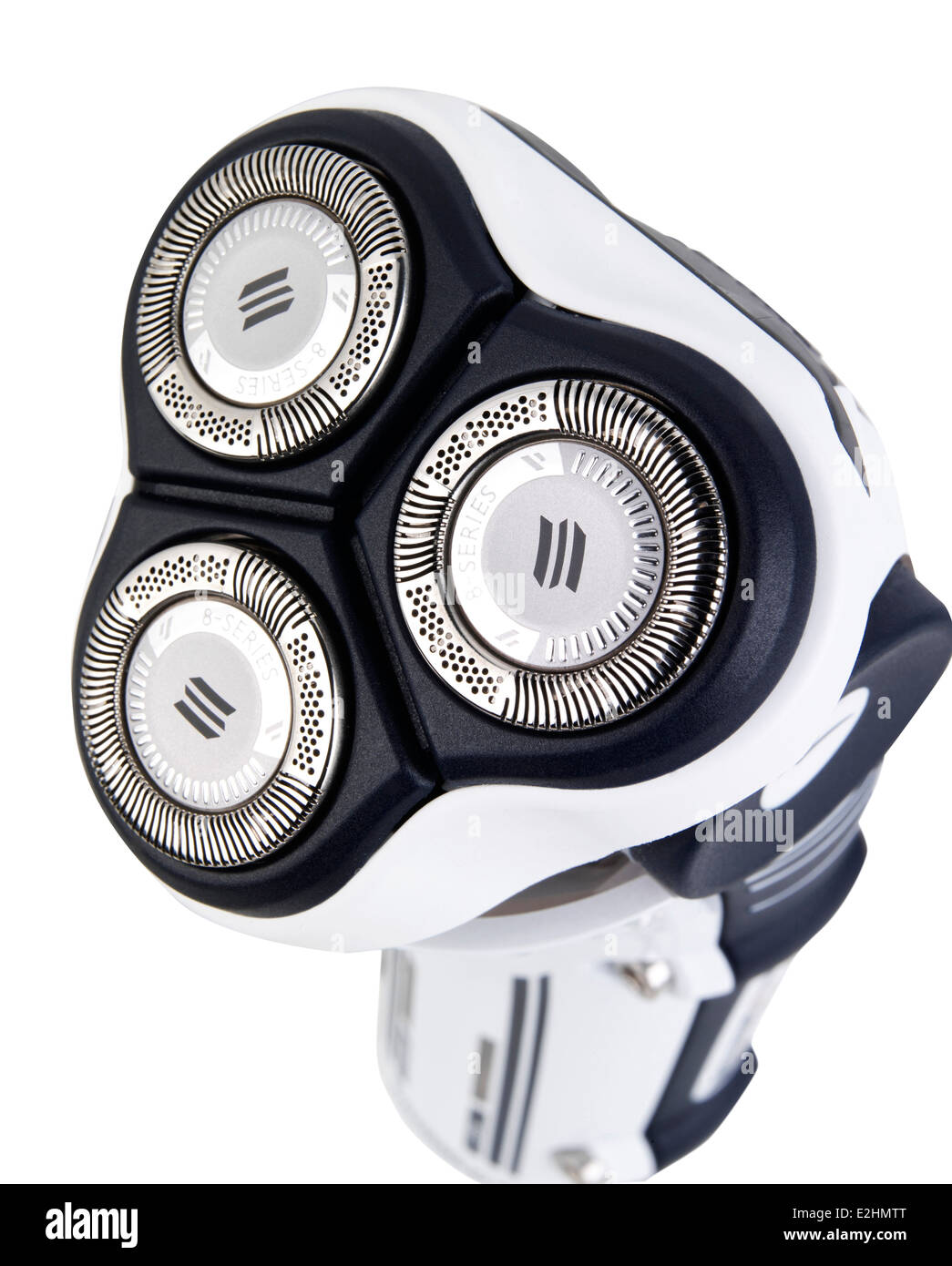 Close up of mens electric shaver cut out on white Stock Photo - Alamy