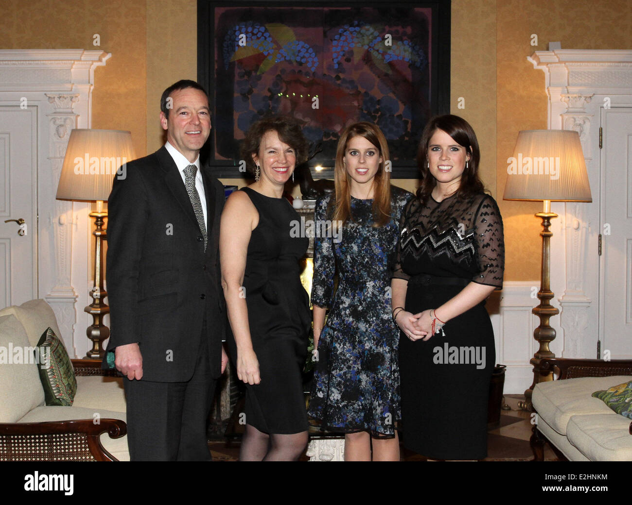 Princess Beatrice and Princess Eugenie of York on their first job as ...