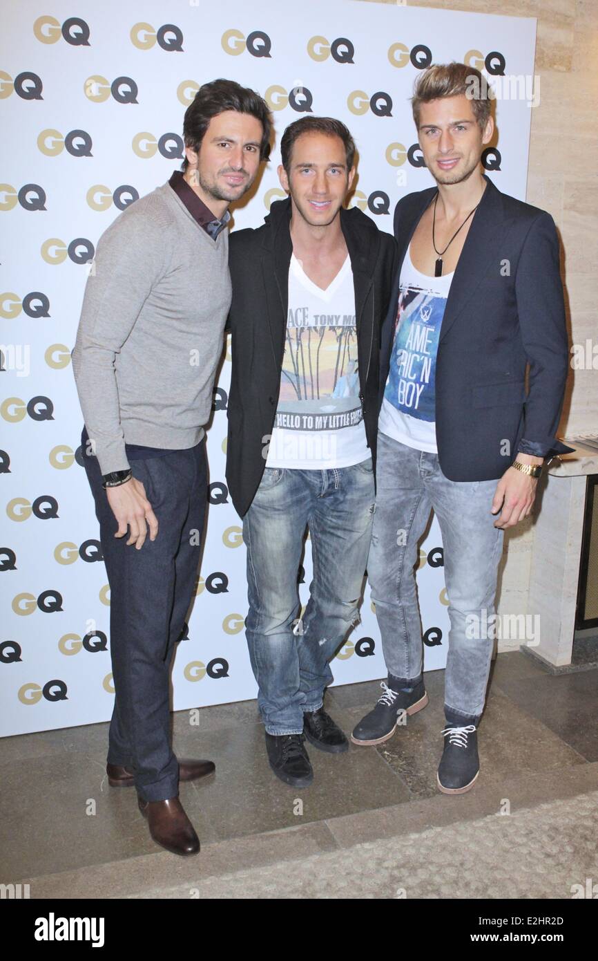 Tom Beck, Marcel Remus, Christian Deerberg at GQ Best Dressed Men party ...