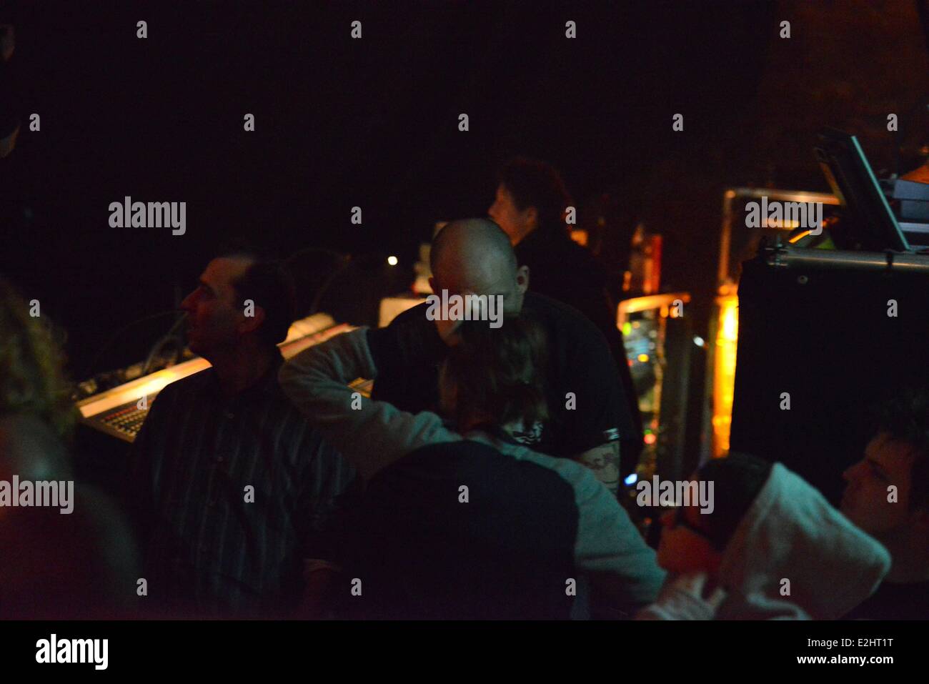 Ben Tewaag flirting with an unidentified female during Fashion Rock ...