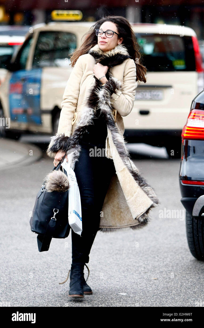Boris Becker and Lilly Becker arriving at Tegel airport for a flight to ...