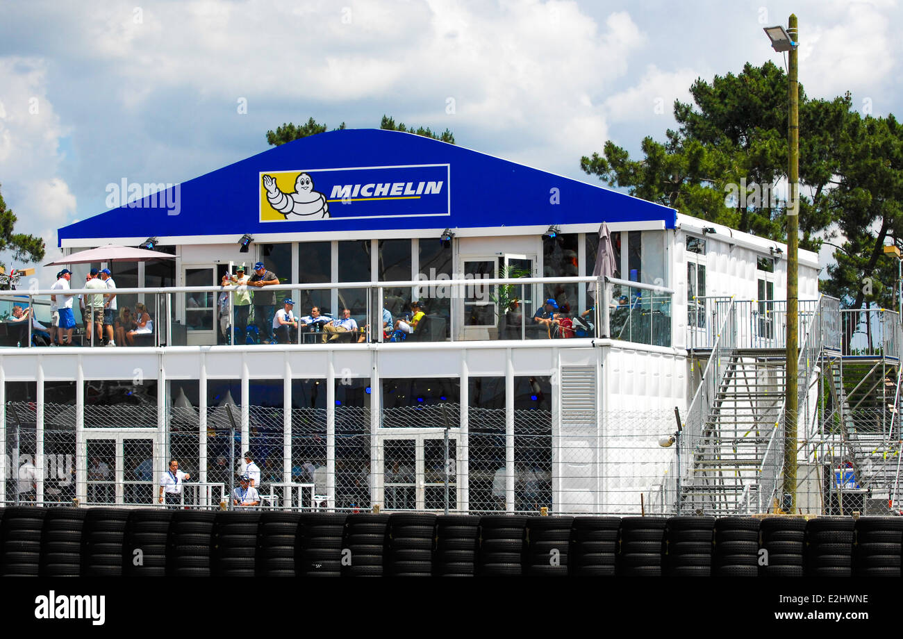 Michelin tyre corporate stand Stock Photo - Alamy