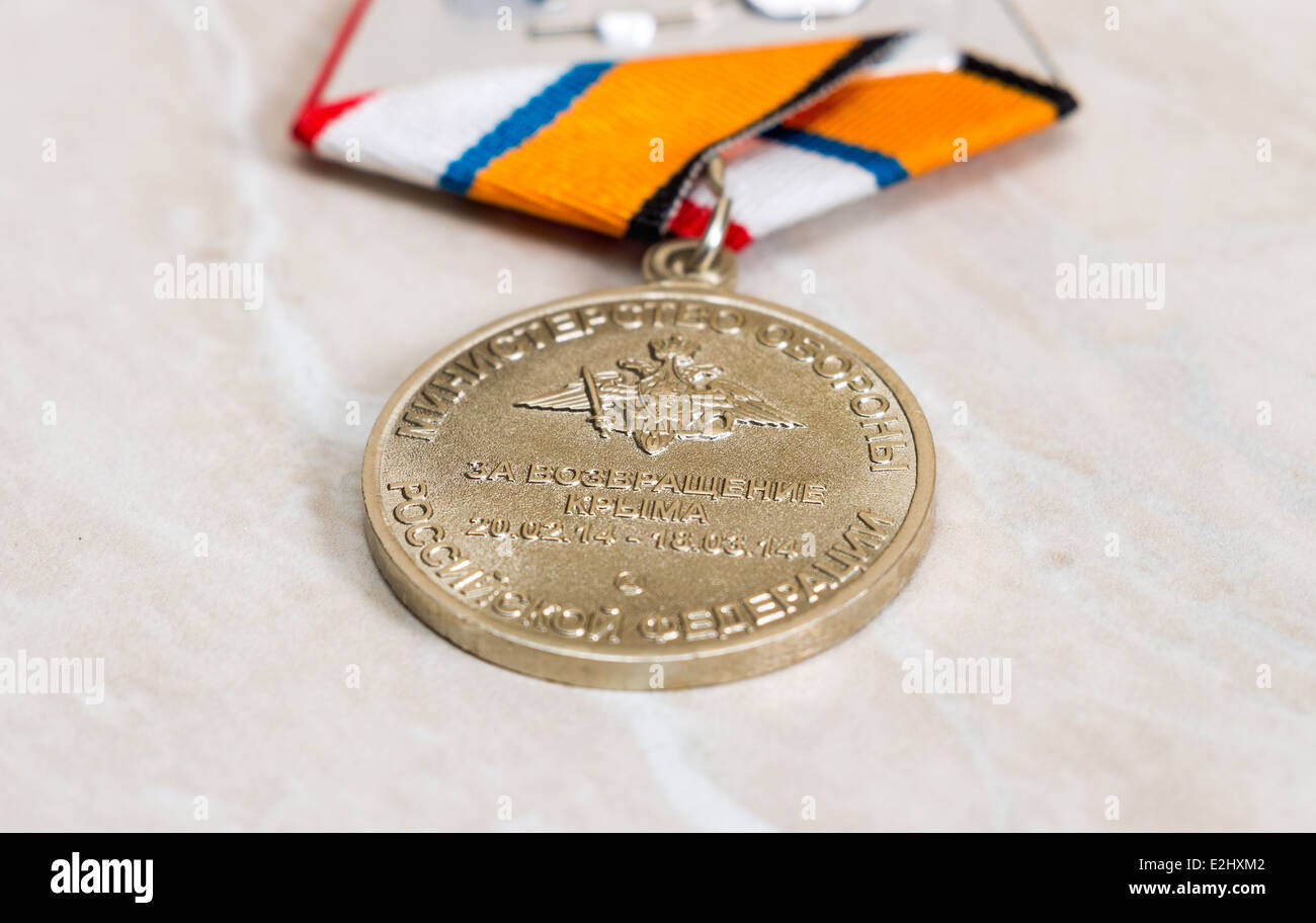 Crimea medal hi-res stock photography and images - Alamy