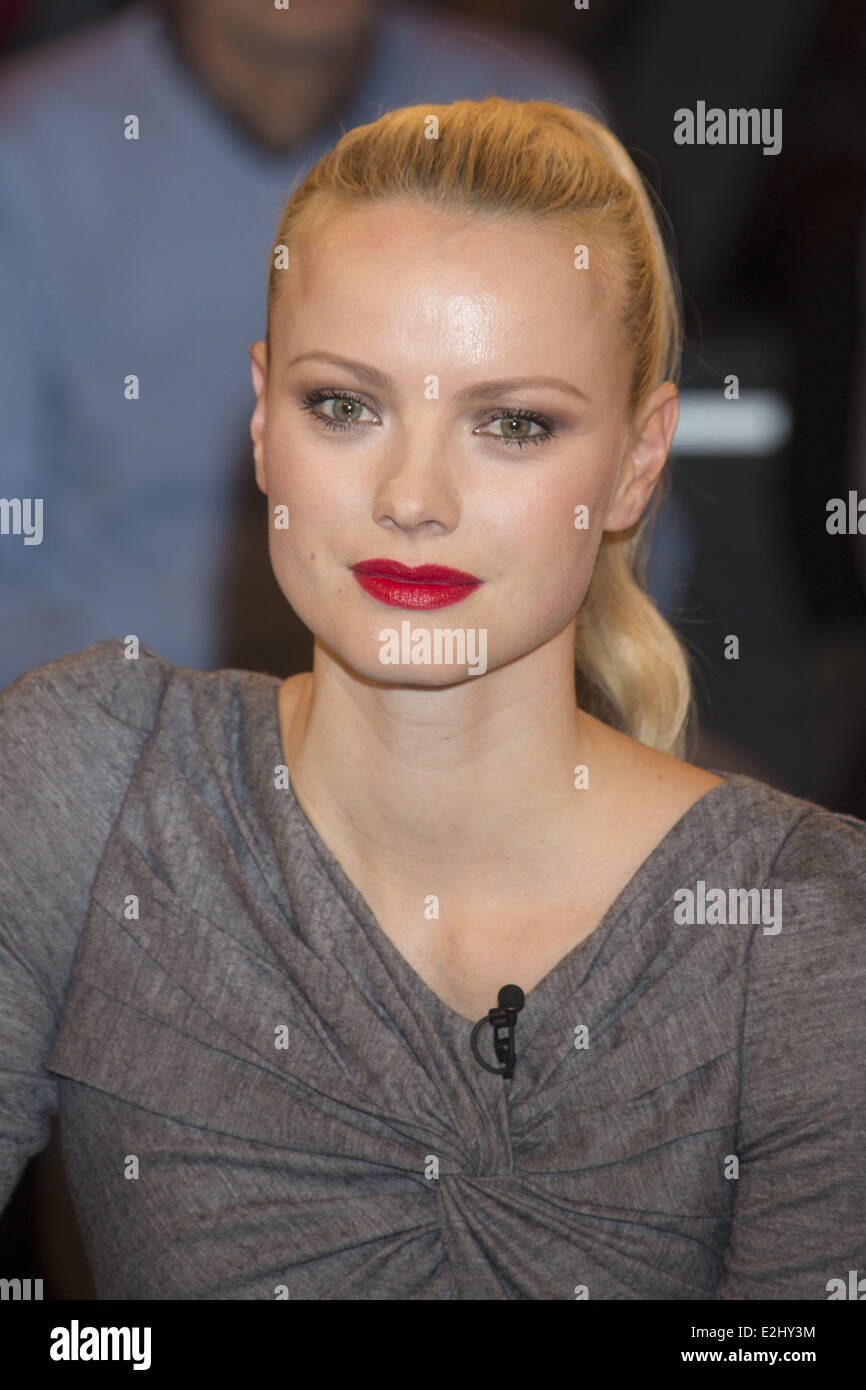 Franziska Knuppe on German ZDF talkshow Markus Lanz. Where: Hamburg ...