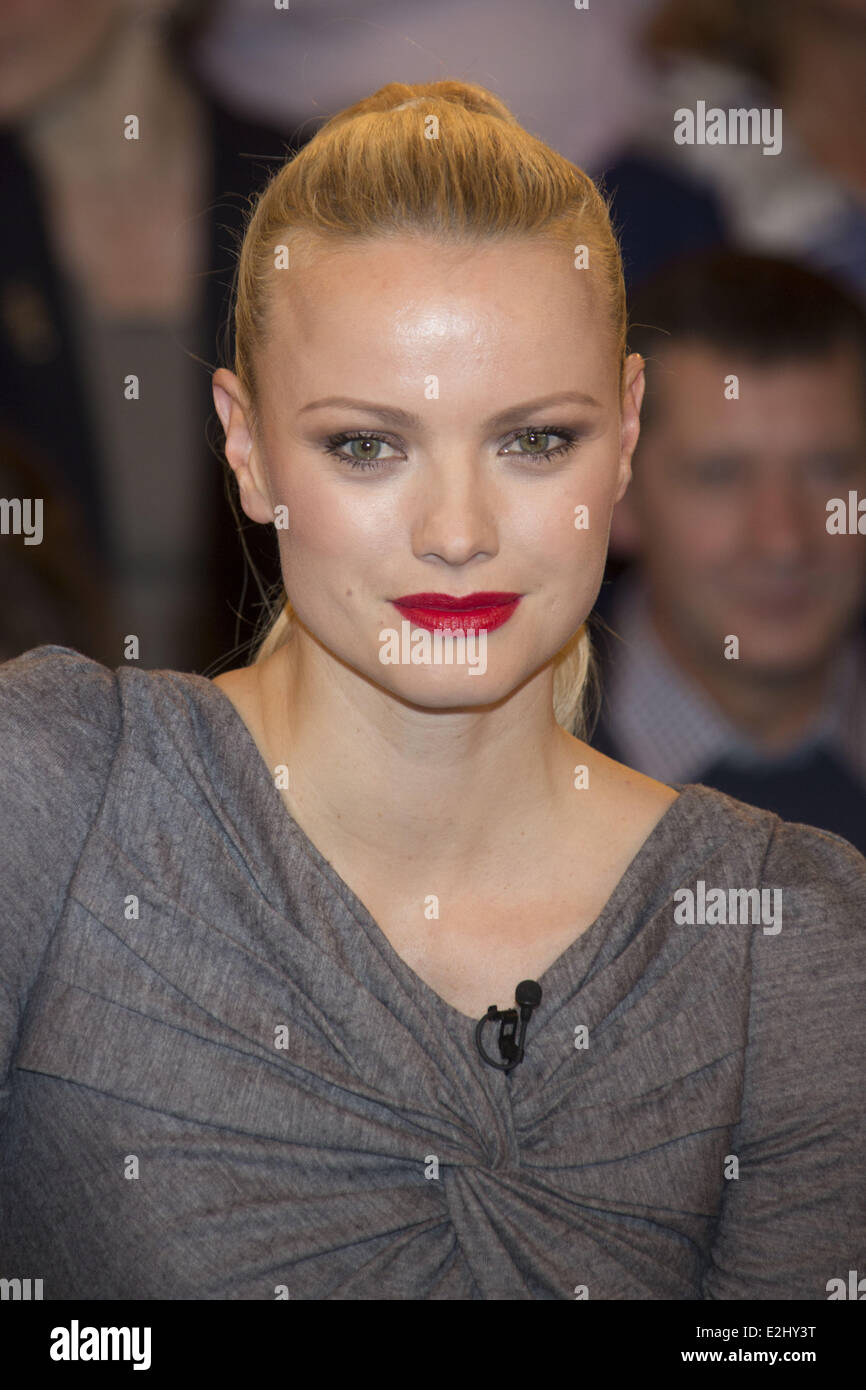Franziska Knuppe on German ZDF talkshow Markus Lanz. Where: Hamburg ...