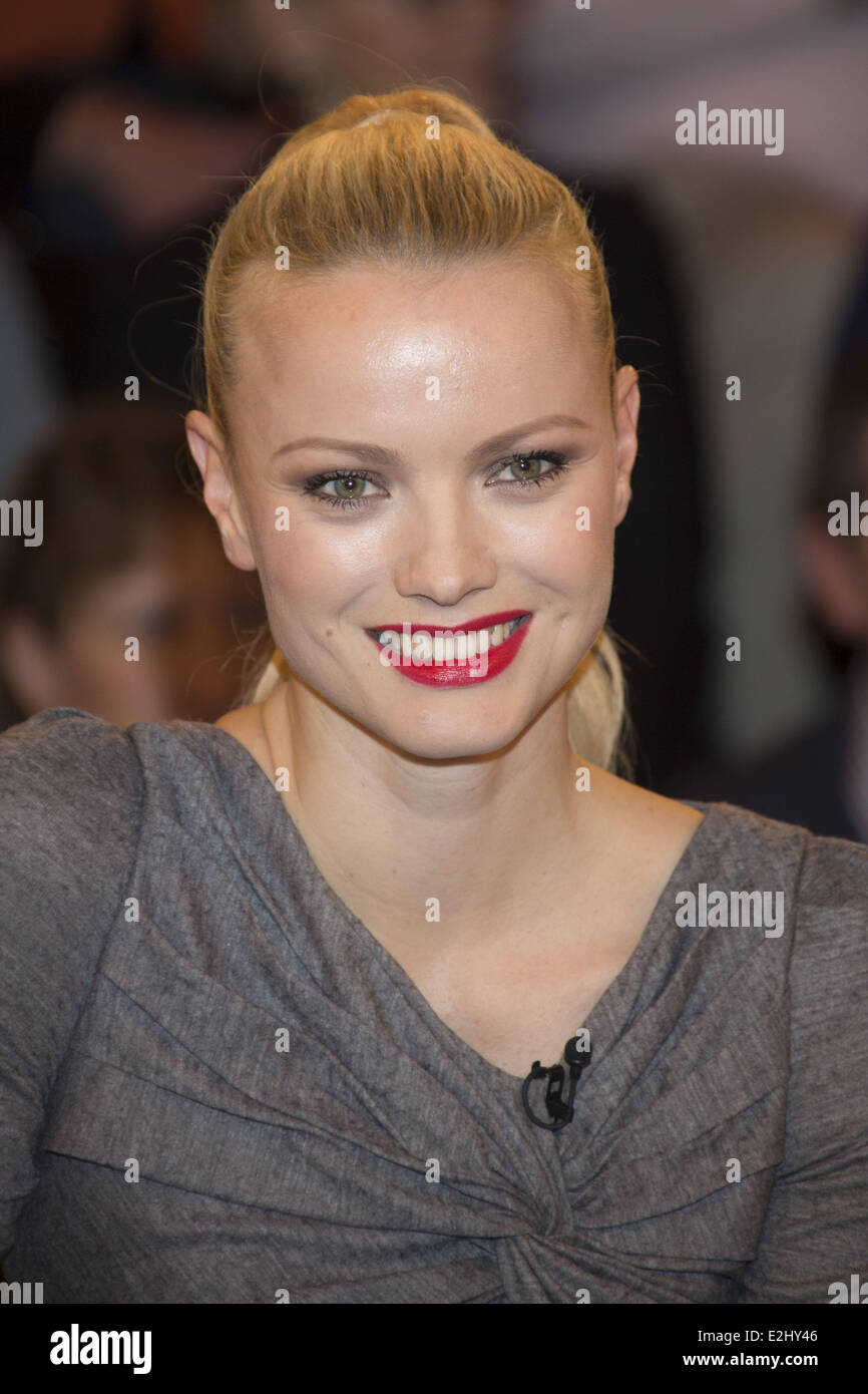 Franziska Knuppe on German ZDF talkshow Markus Lanz. Where: Hamburg ...