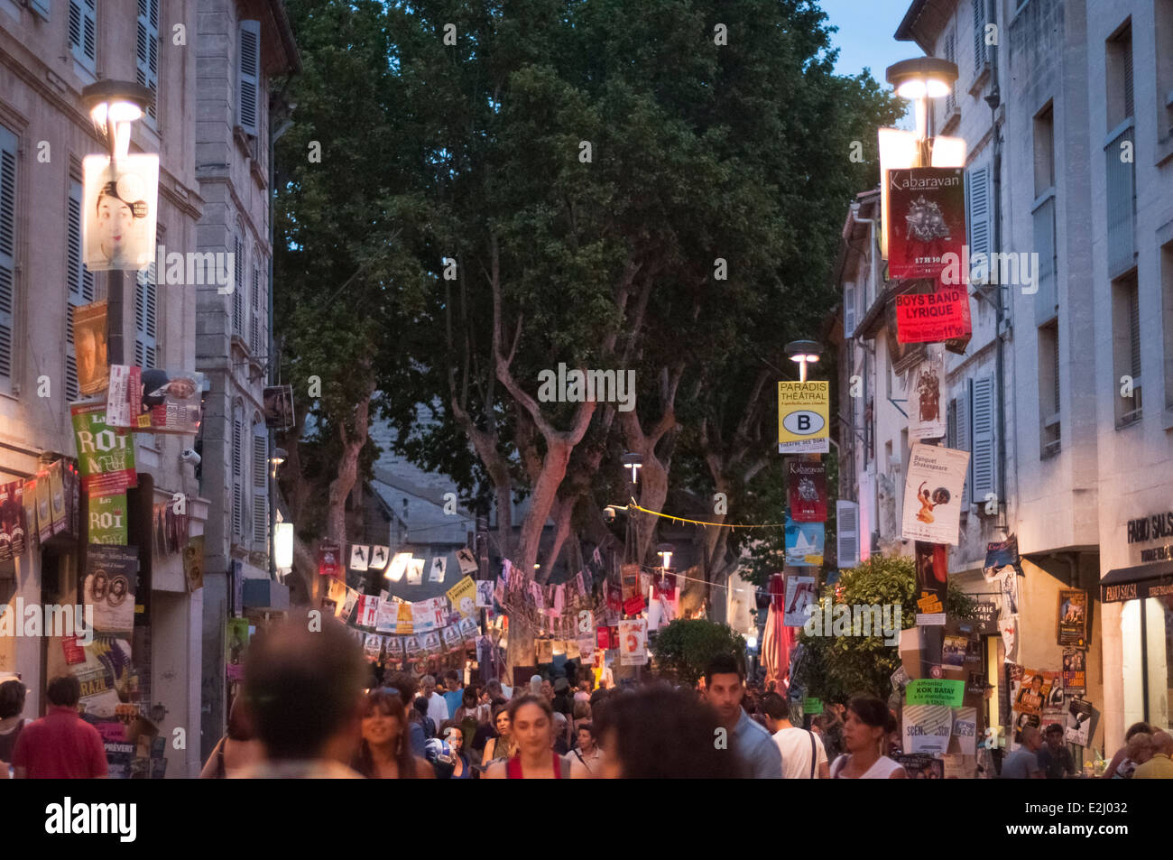 Avignon, the biggest European theater festival Stock Photo - Alamy