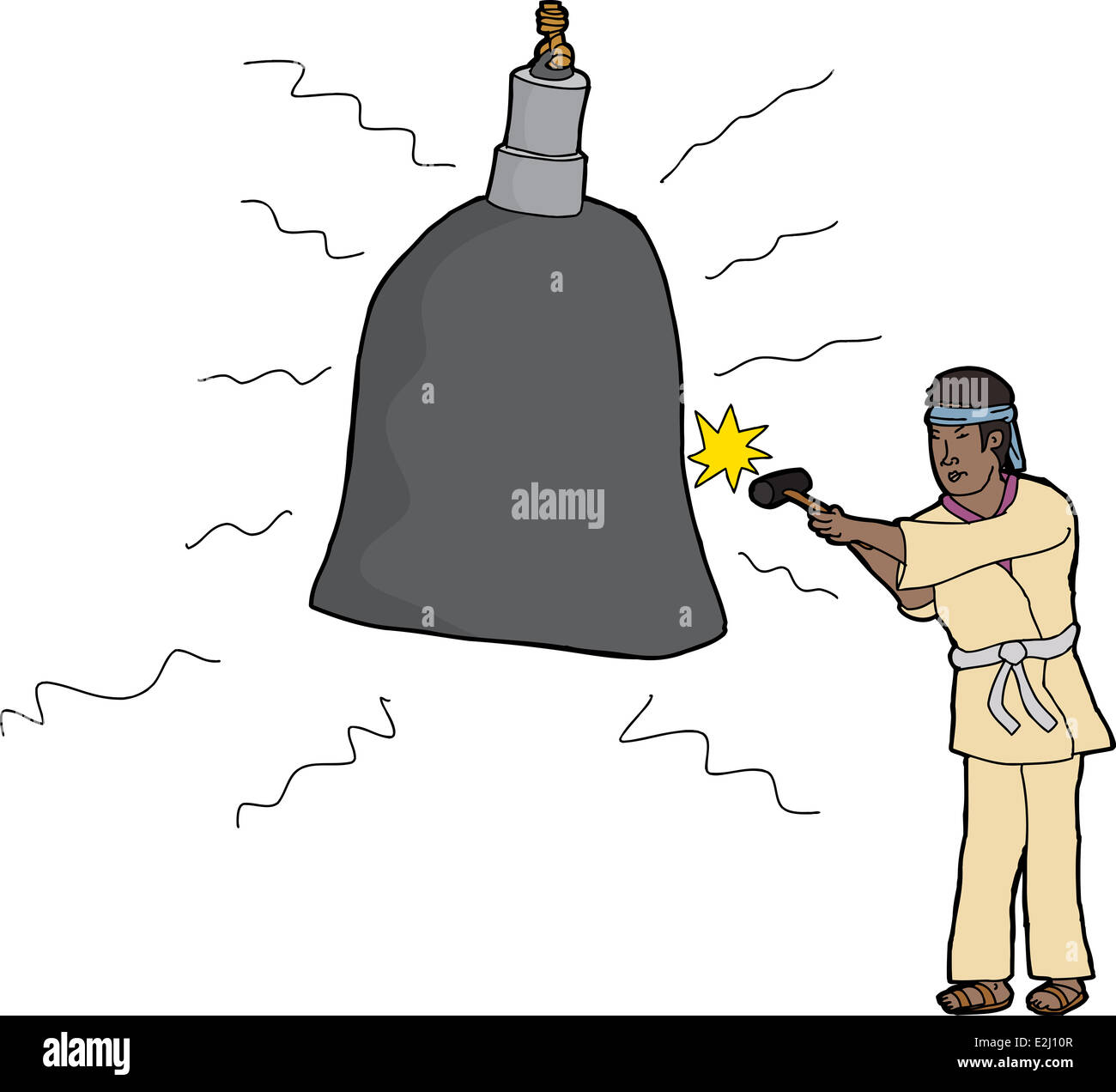 Man hitting gong hi-res stock photography and images - Alamy