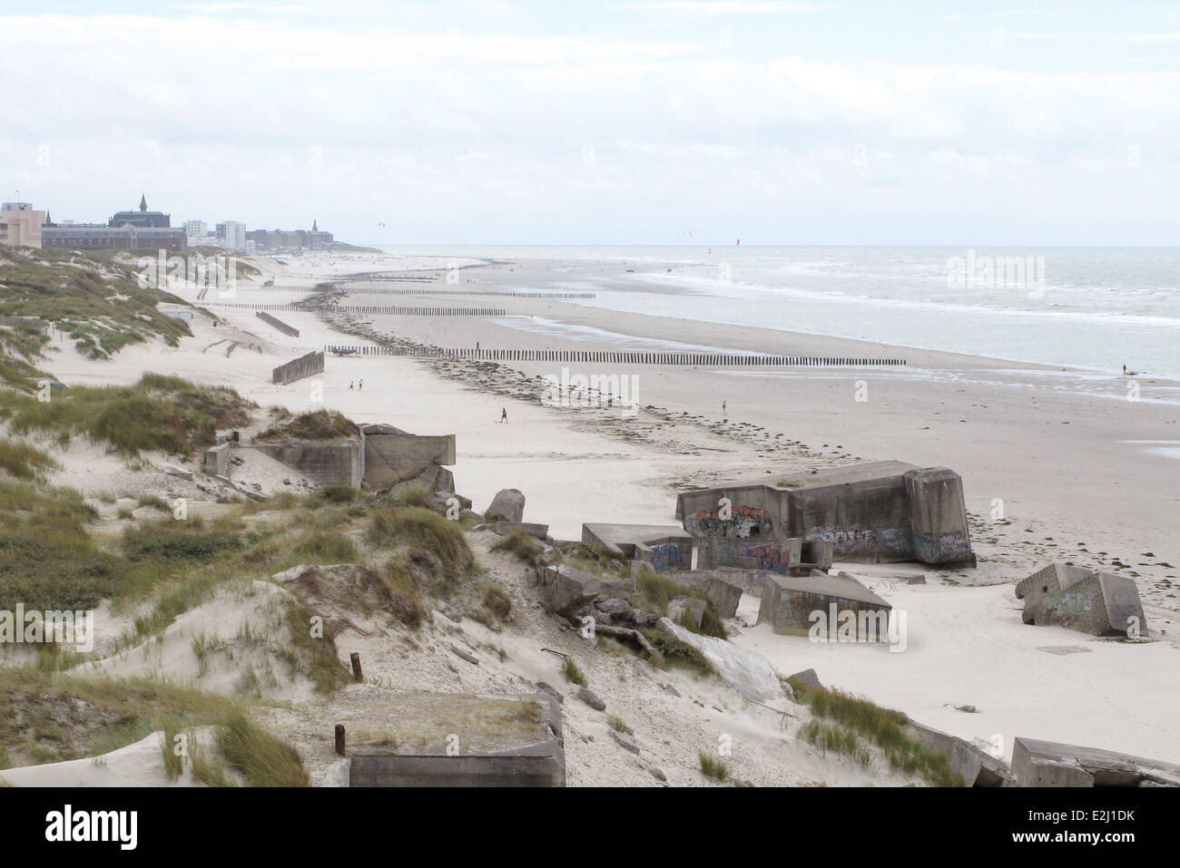 Rubble on beach Stock Photo - Alamy