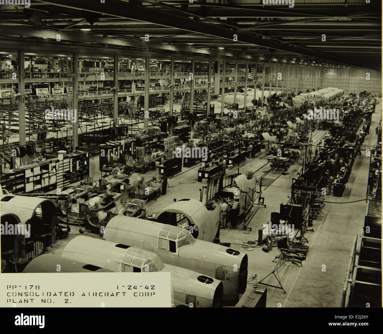 This image captures the Convair and General Dynamics plant in San Diego ...