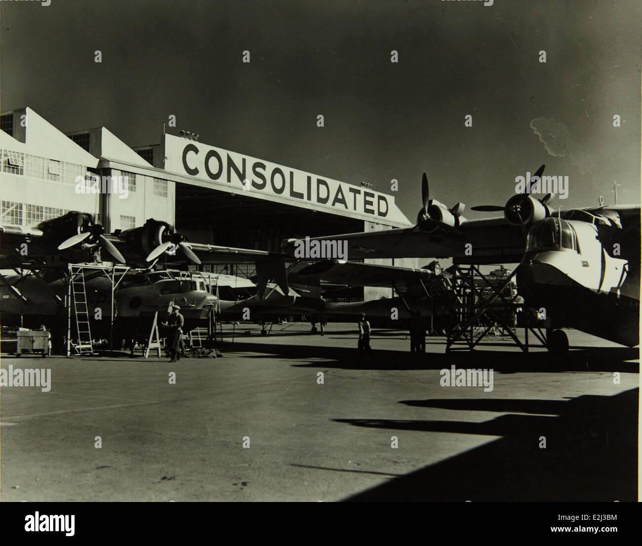 This image depicts personnel and operations at Convair/General Dynamics ...