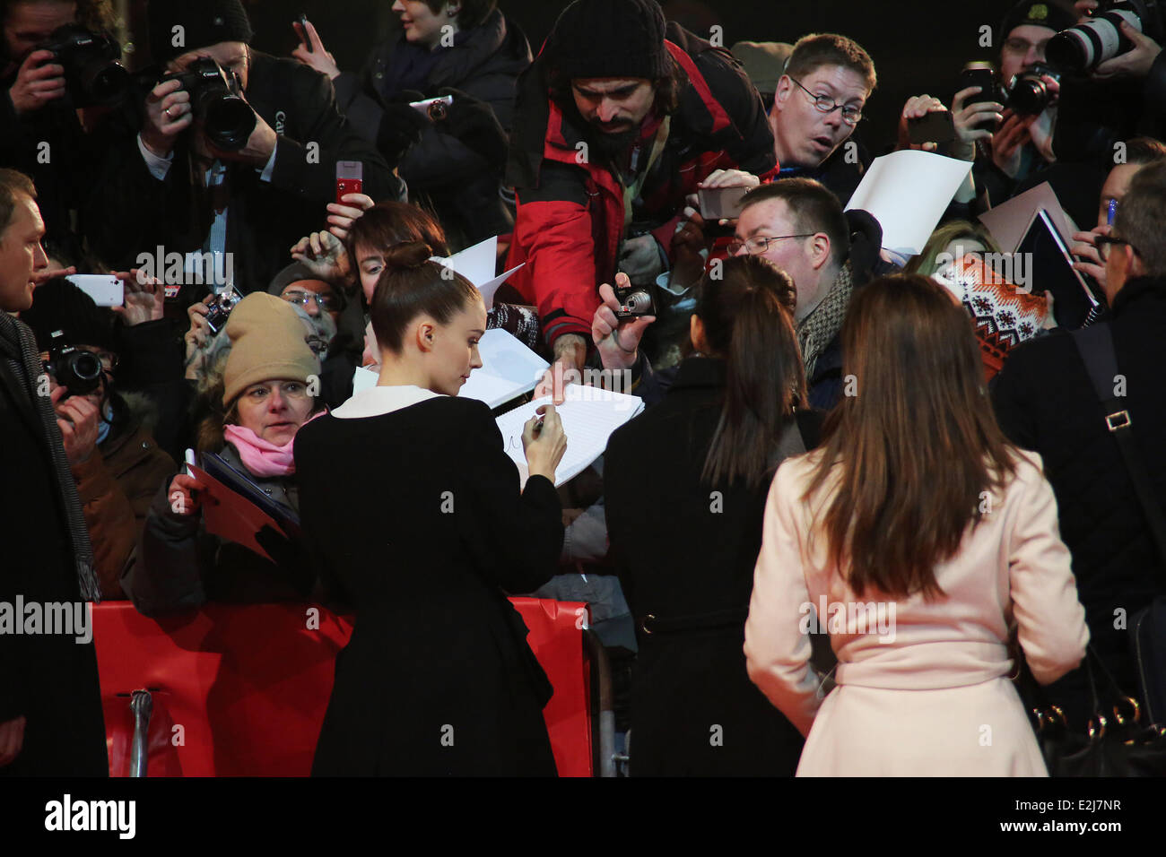 Rooney Mara and fans at the 63rd Berlin International Film Festival ...